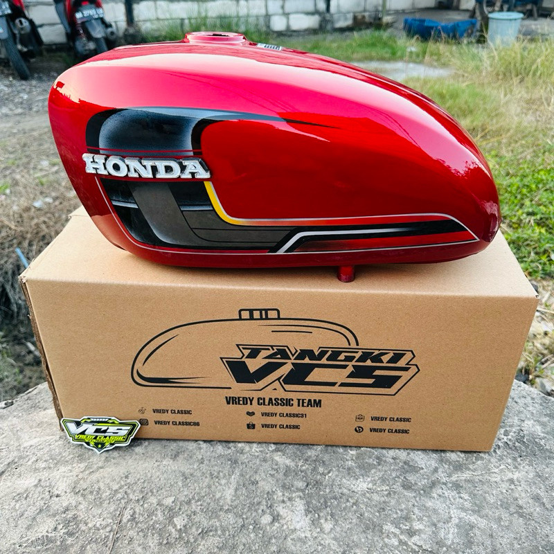 Jual tengki CB 100 cb 125 MERAH NETINOLY by VCS tengki cb galvanis ...