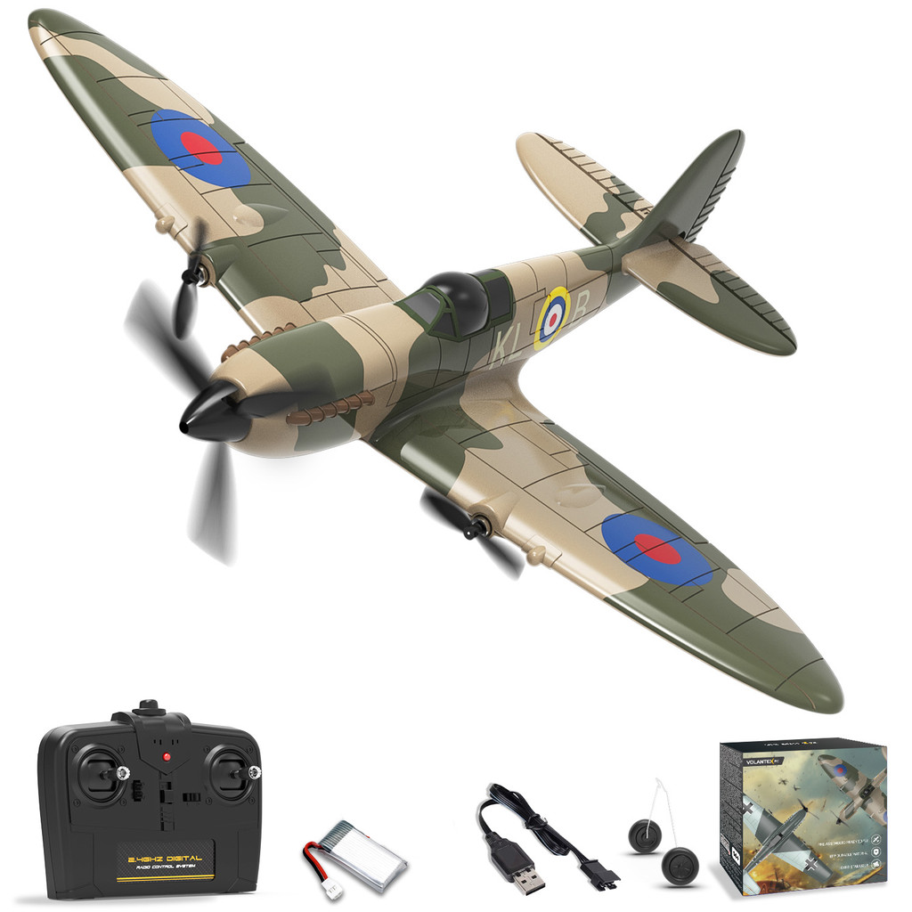 Jual Spitfire RC Plane 2.4G 3CH Gyro Stabilizer Fixed Wing EPP Foam ...