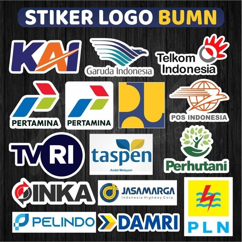 Jual Cetak Kilat - Sticker Stiker Logo BUMN KAI PLN Pertamina Garuda ...