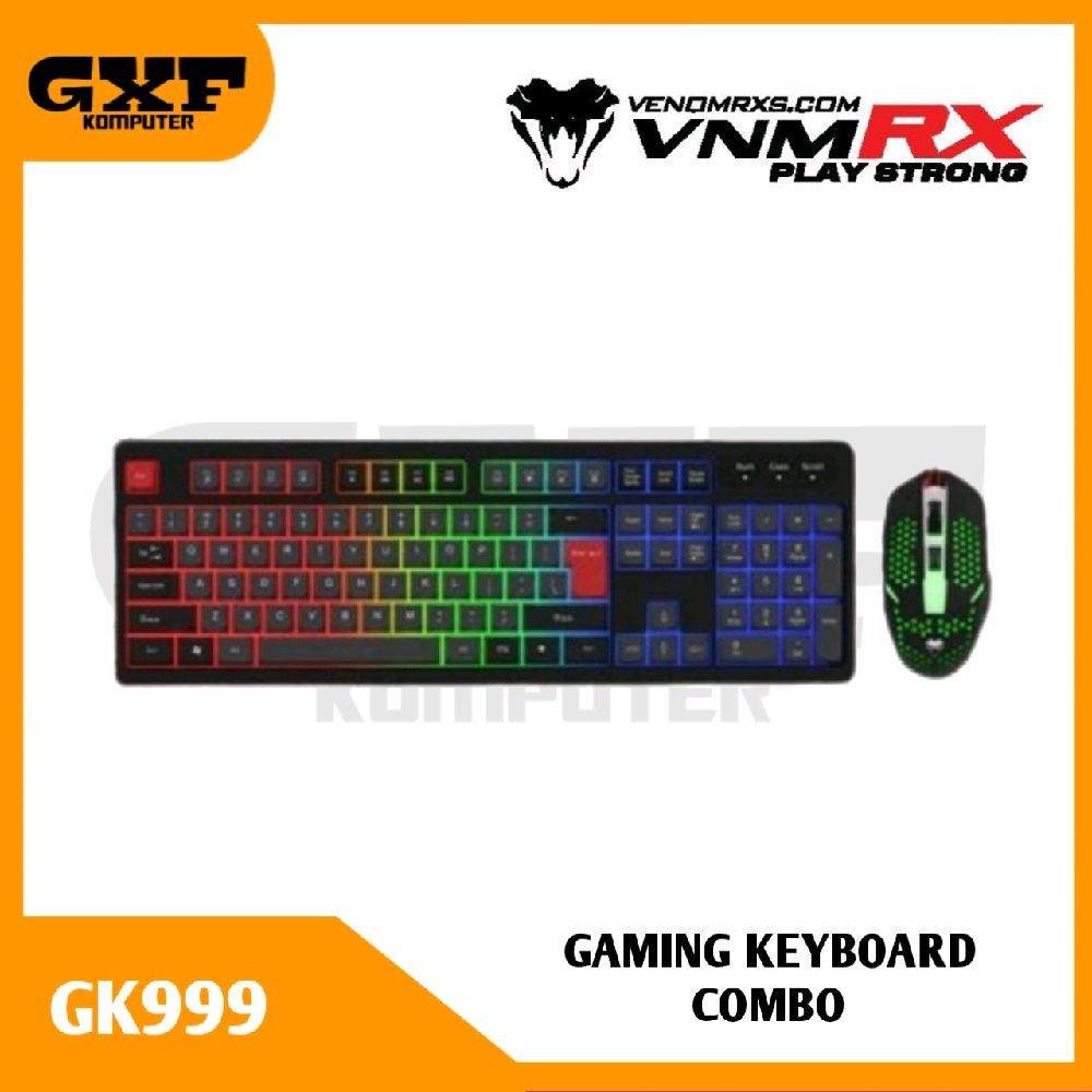 Jual Venomrx GK999 - Gaming Keyboard Combo | Shopee Indonesia