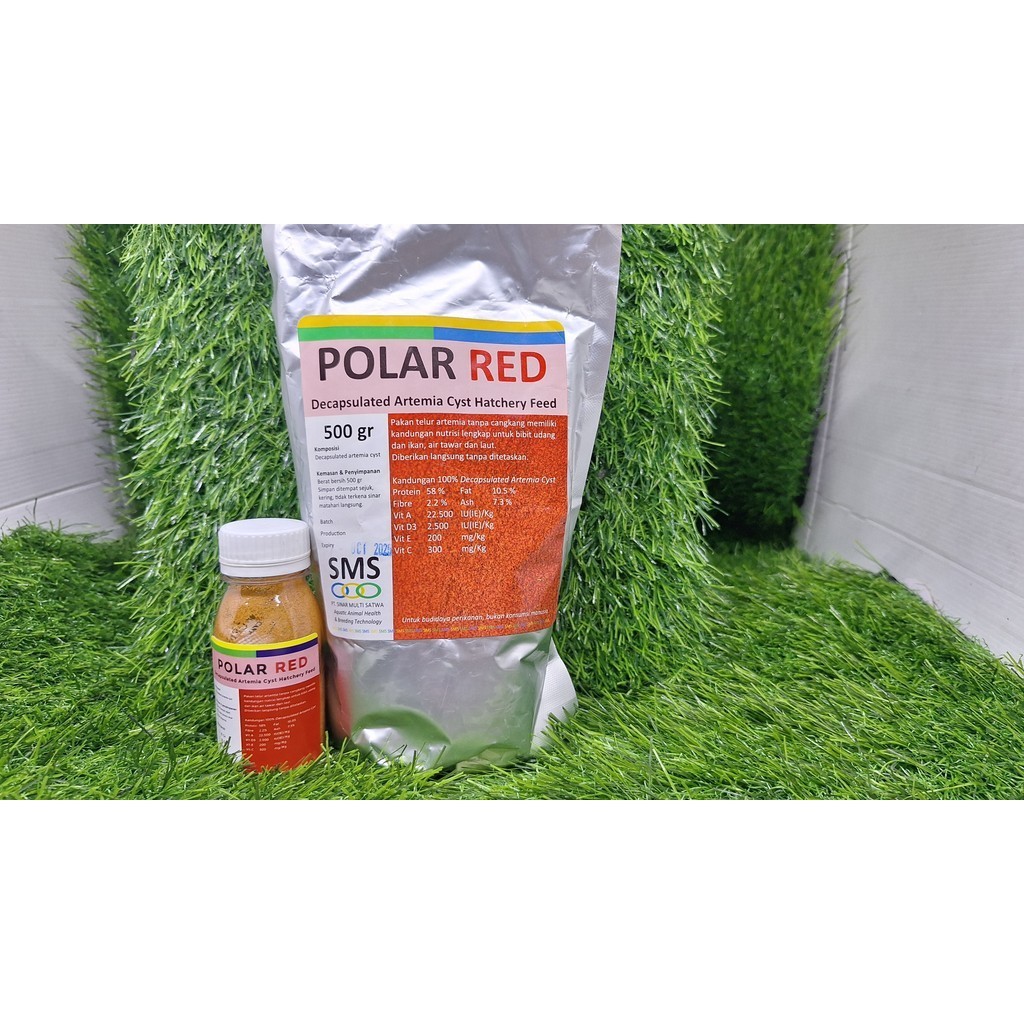 Jual Pelet Ikan POLAR RED 500 Gr Kemasan Pabrik Artemia Polar Red ...