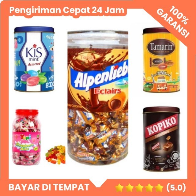 Jual Aneka Permen Toples / Permen Kiss / Permen Tamarin / Permen kopiko ...