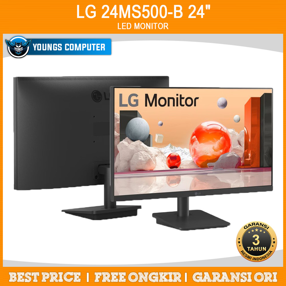 Jual LED LG 24MS500-B 24" IPS 100Hz FHD FreeSync Monitor 24MS500 | Shopee Indonesia