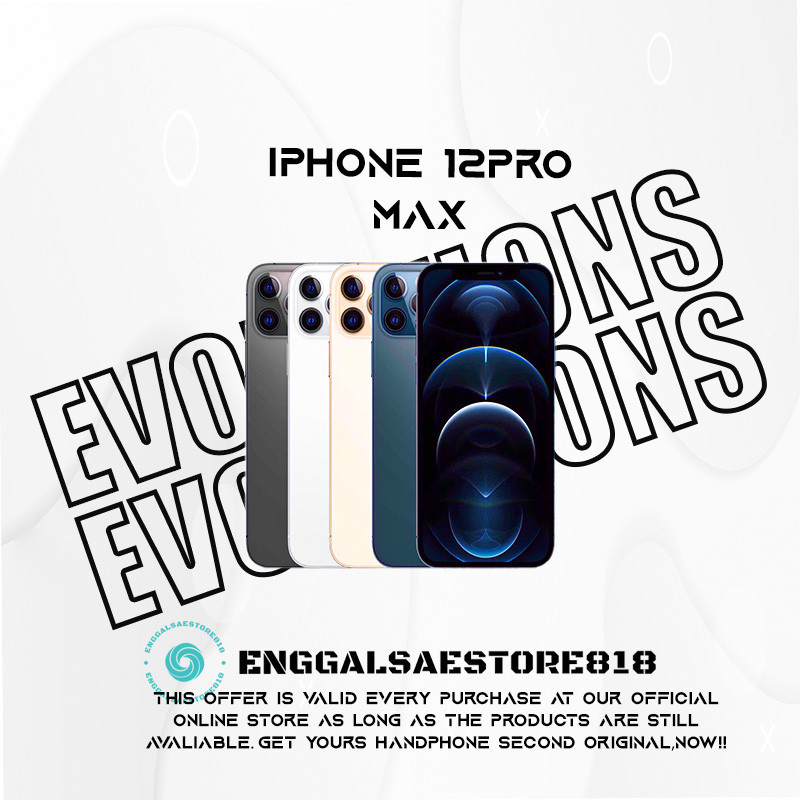 Jual IPHONE 12 Pro Max 256GB 128GB SECOND ORIGINAL FULLSET MULUS | Shopee Indonesia