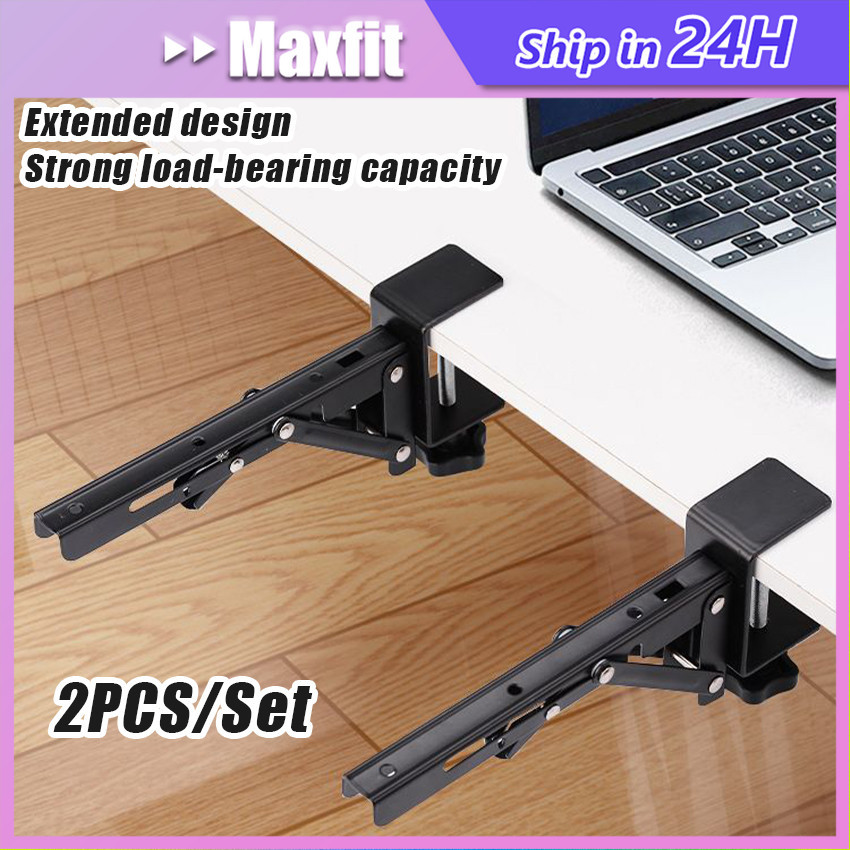 Jual 2Pcs Bracket Braket Meja Jepit Desk Mount Underdesk Keyboard ...