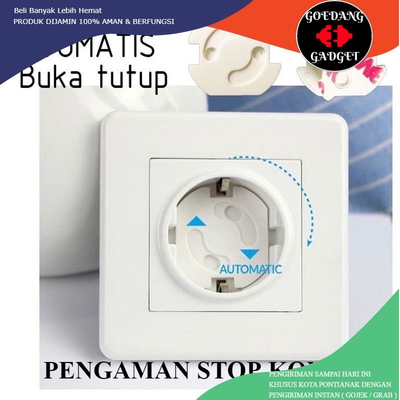 Jual PENGAMAN STOP KONTAK OTOMATIS PENUTUP LUBANG COLOKAN LISTRIK ...