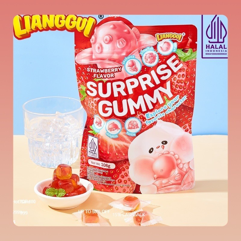 Jual HALAL LIANGGUI Suprise Candy 3 Varian Rasa | Mango Flavoured Candy ...