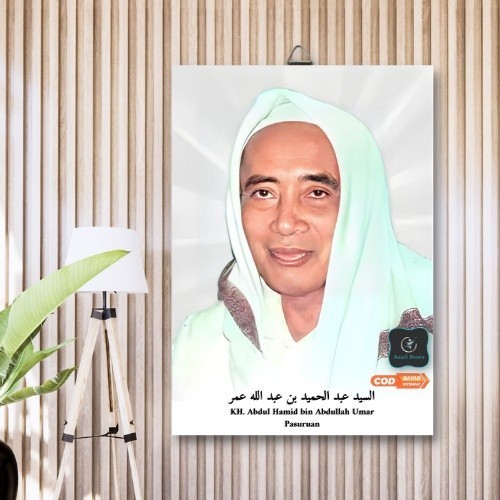 Jual Bingkai Foto KH Abdul Hamid / Mbah Hamid Pasuruan Ulama Wall Decor ...