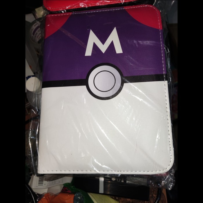 Jual Pokemon TCG Leather Pokeball Album 400 Cards Refill Binder Zipper ...