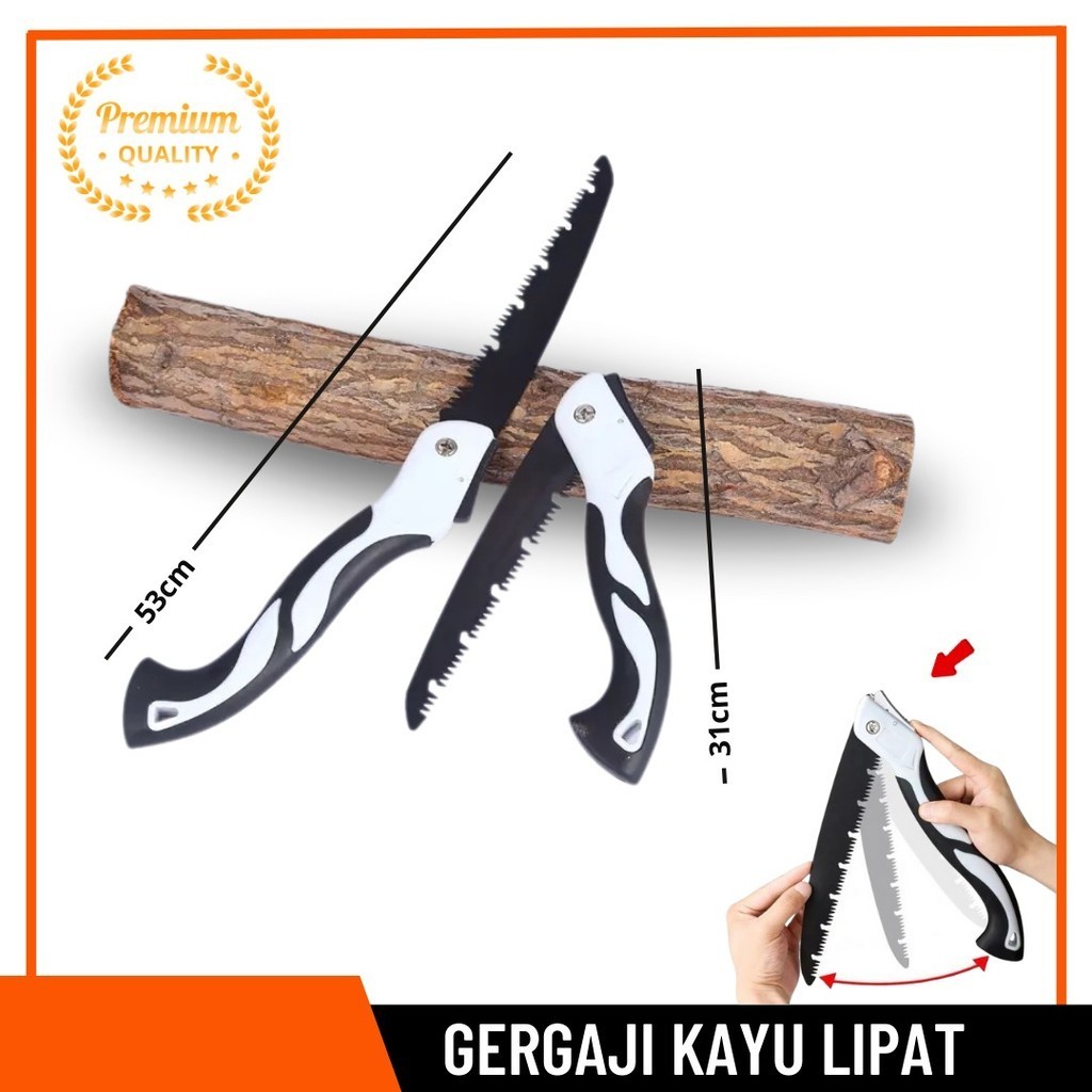 Jual Gergaji Kayu Lipat Folding Saw 180MM Fast Cut Geraji Tangan Portable Pemotong Dahan Ranting ...