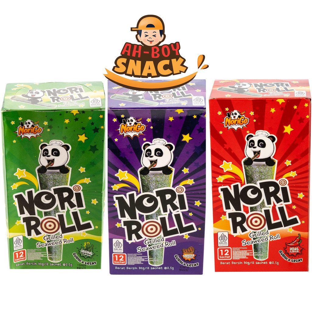 Jual NORI ROLL 1 BOX ISI 12 SACHET X 2.5 GRAM - RUMPUT LAUT PANGGANG ...