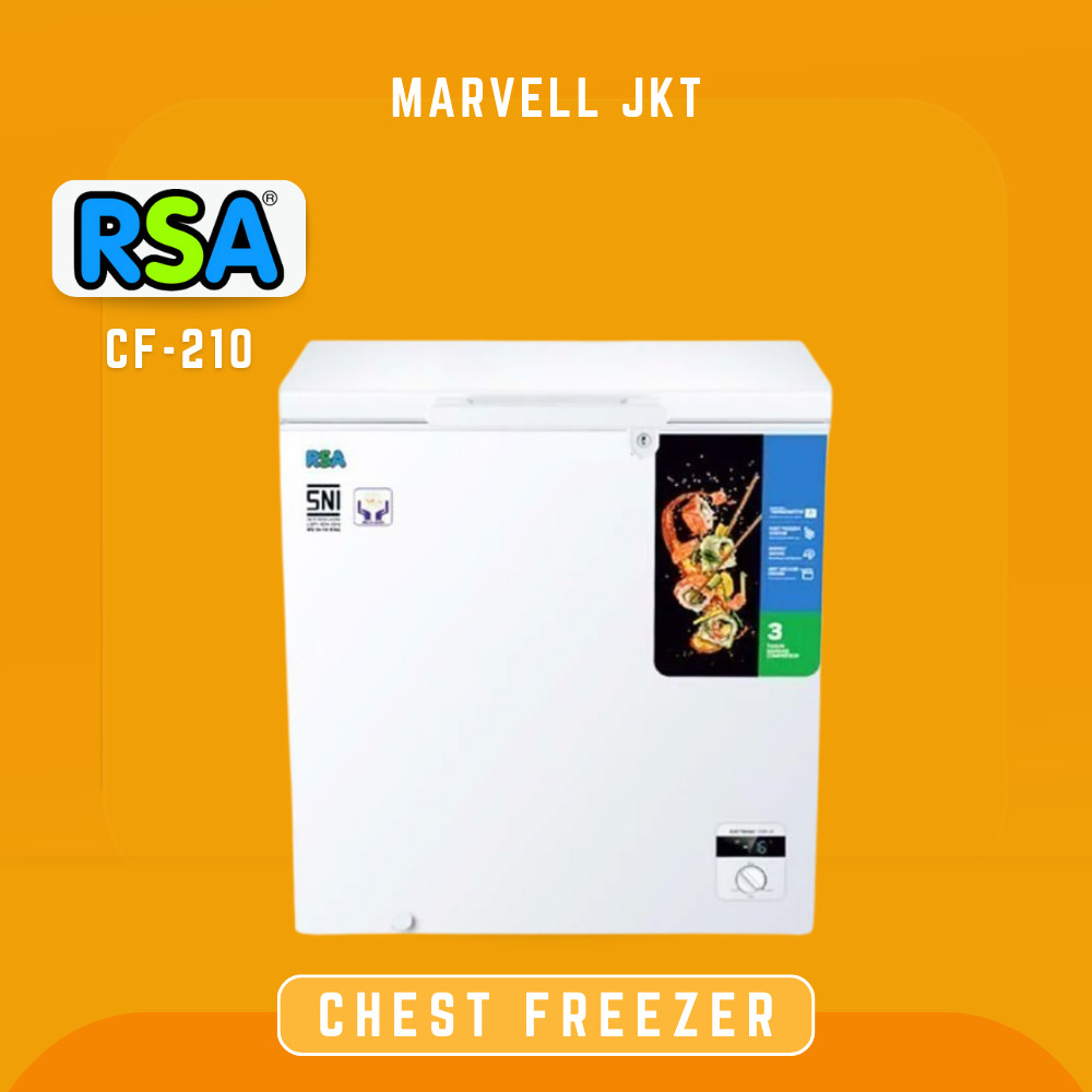 Jual RSA CF 210 CF-210 CHEST FREEZER BOX CHEST FREEZER 200 LITER ...