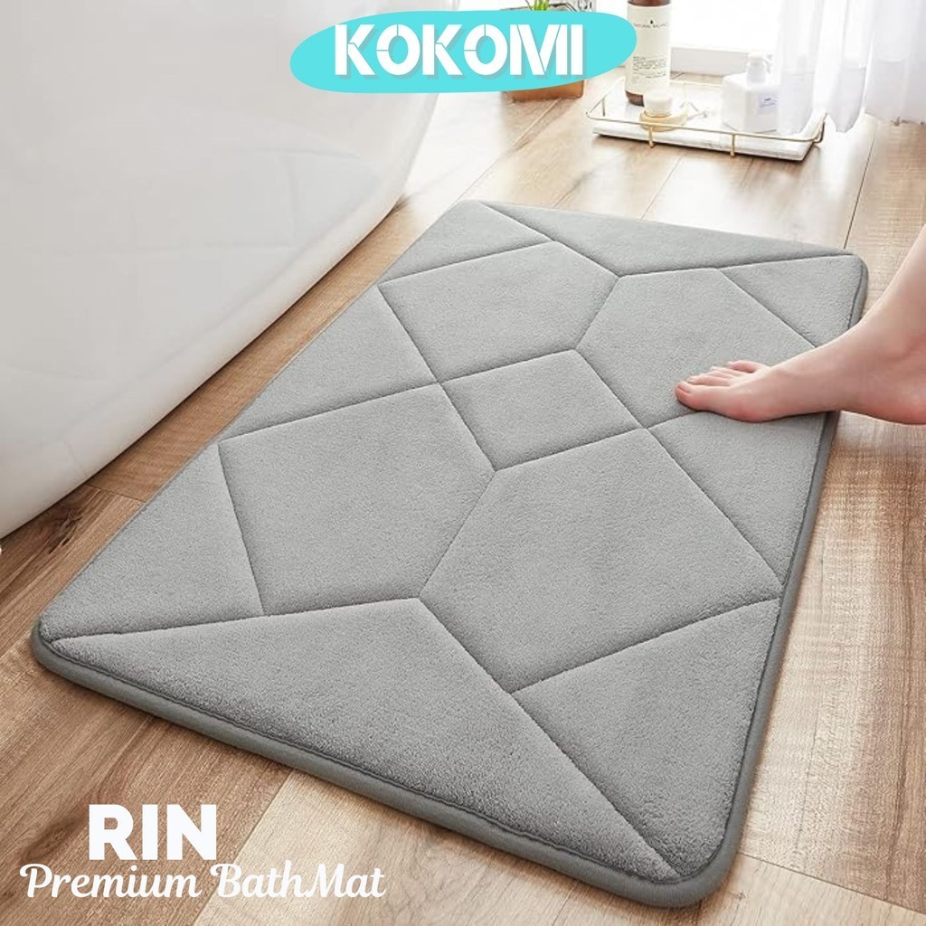 Jual KOKOMI RIN Premium Keset Memory Foam Keset Kamar Mandi Tebal ...