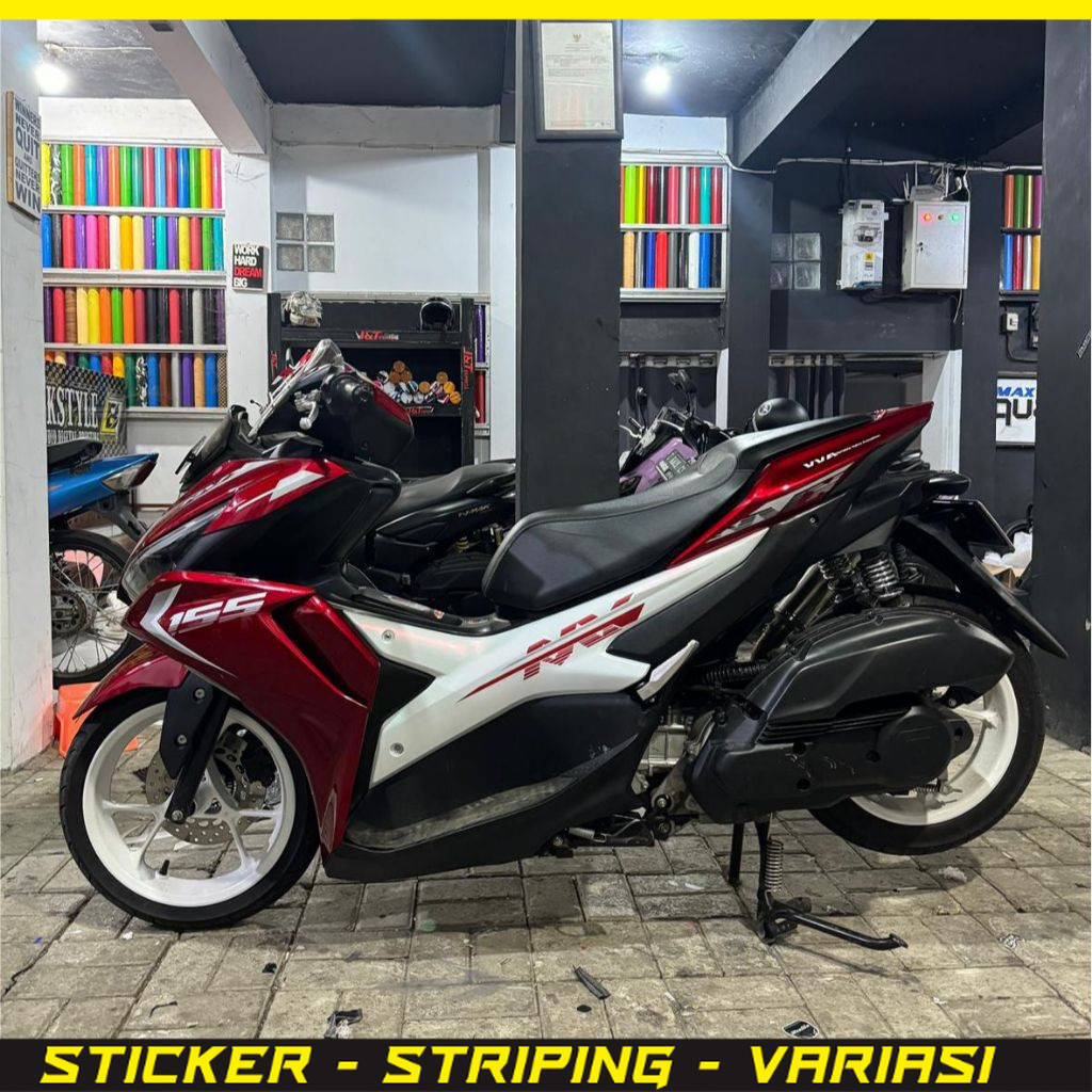 Jual STRIPING STICKER ALL NEW AEROX CONNECTED 155 NVX TRANSPARAN Uv ...