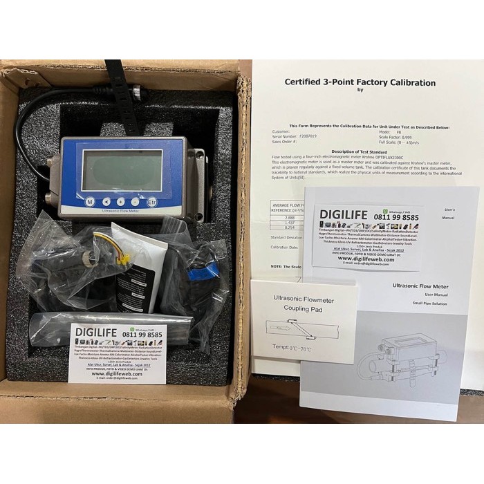 Jual Clamp On Ultrasonic Flow Meter DN15-40 Liquid Tester Flowmeter ...