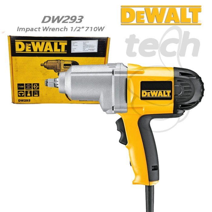Jual Mesin Impact Wrench Listrik 1/2" 710W Dewalt DW293 DW 293 | Shopee ...