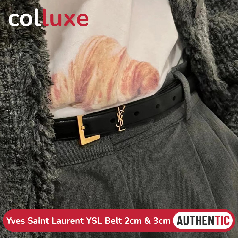 Jual Yves Saint Laurent YSL Belt 2cm & 3cm Saint Laurent Belt Saint ...