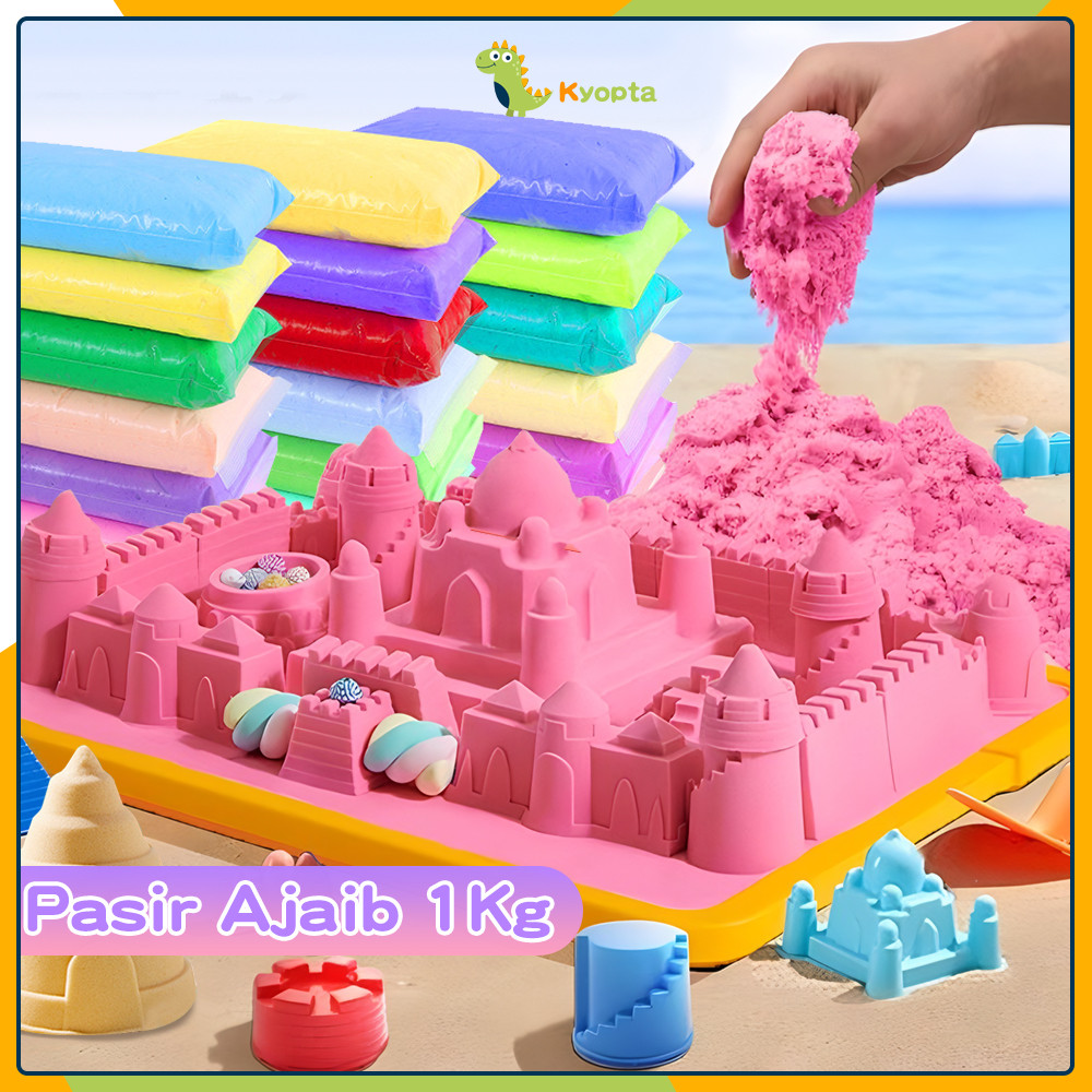 Jual Kyopta Ajaib Mainan Pasir Ajaib Anak Magic Sand kemasan 1 kg ...