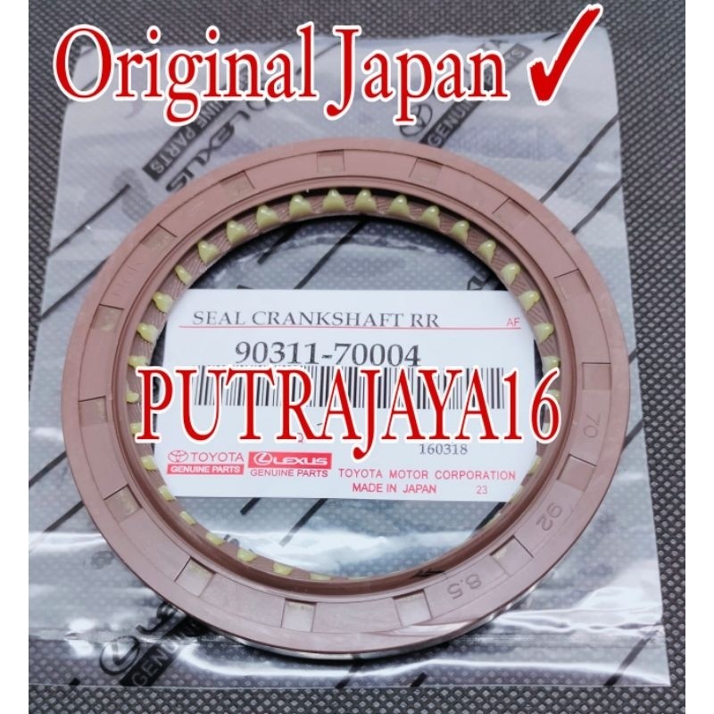Jual OIL SEAL KRUK AS SEAL SIL CRANKSHAFT BELAKANG KIJANG 3K 4K 5K 7K ...