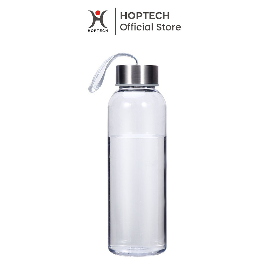 Jual Hoptech - botol minum /500ml bening water Botol plastik Lanyard ...