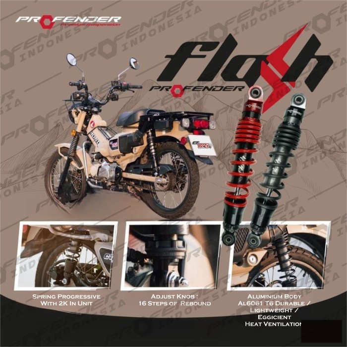 Jual FLASH Series - Suspensi Shock Sockbreaker PROFENDER Motor Bike ...