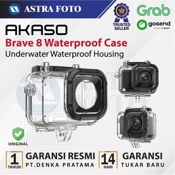 Jual Akaso Waterproof Case for Brave 8 Underwater Housing Original ...