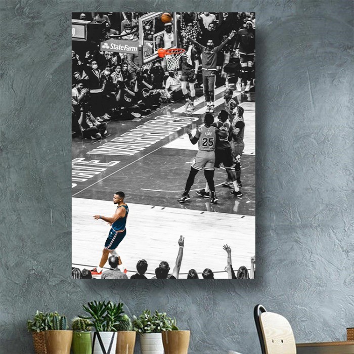 Jual Poster BASKET Stephen Curry Poster Frame NBA Golden State Warriors ...