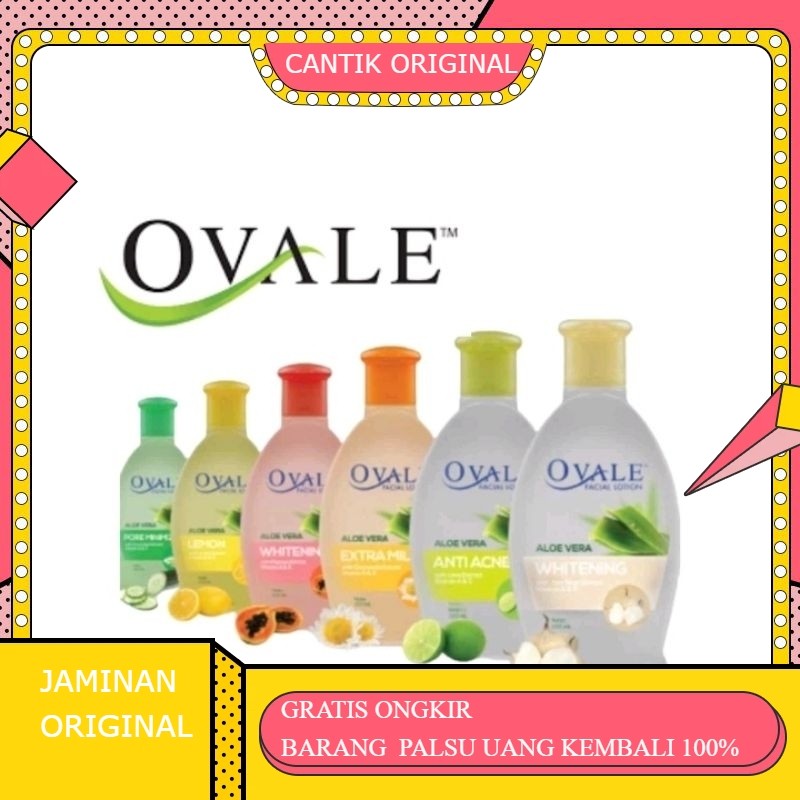 Jual OVALE Facial Lotion 200ml (rijek stiker kemasan) | Shopee Indonesia