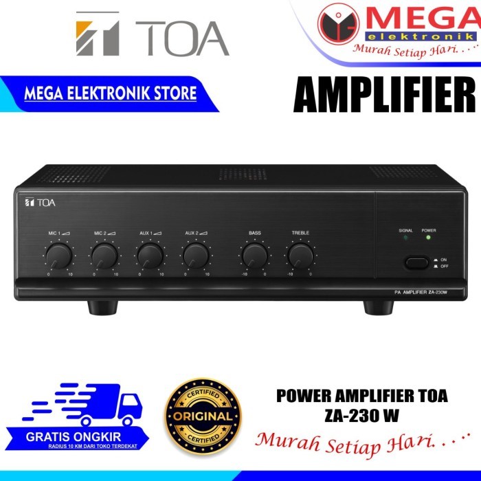 Jual TOA AMPLIFIER ZA-230 W MIXER POWER 30 WATT 100 % ORI | Shopee Indonesia