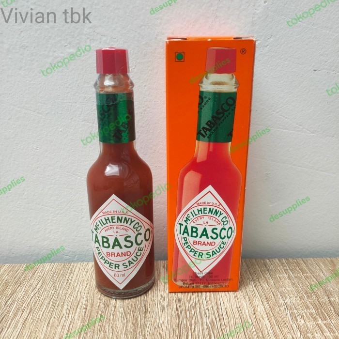 Jual vv Tabasco Red Pepper Sauce 60ml - Saus Cabe Tobasco Steak USA ...