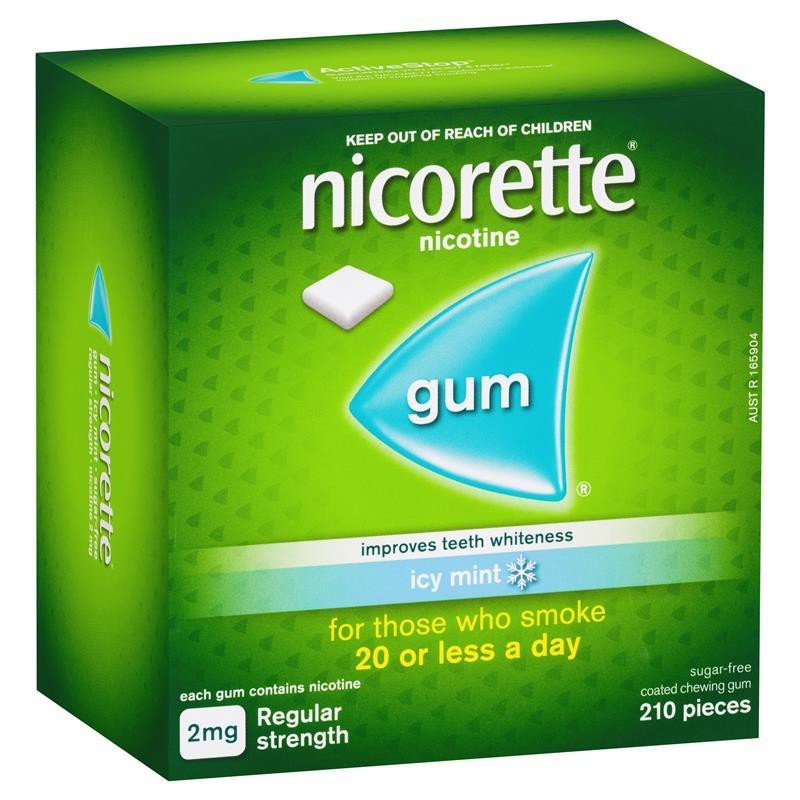 Jual BJ26H Nicorette Quit Smoking Icy Mint Chewing Gum 2mg 15 Pieces No ...