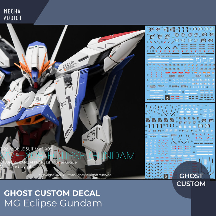 Jual Water Slide Decal MG Eclipse Gundam by Ghost Decal | Shopee Indonesia