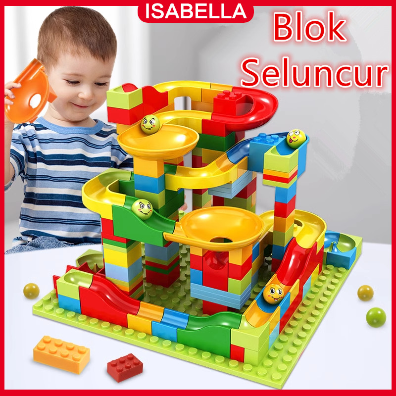 Jual 𝑰𝑺𝑨𝑩𝑬𝑳𝑳𝑨 336Pcs DIY Building Brick Block / Mainan Balok Bangunan ...