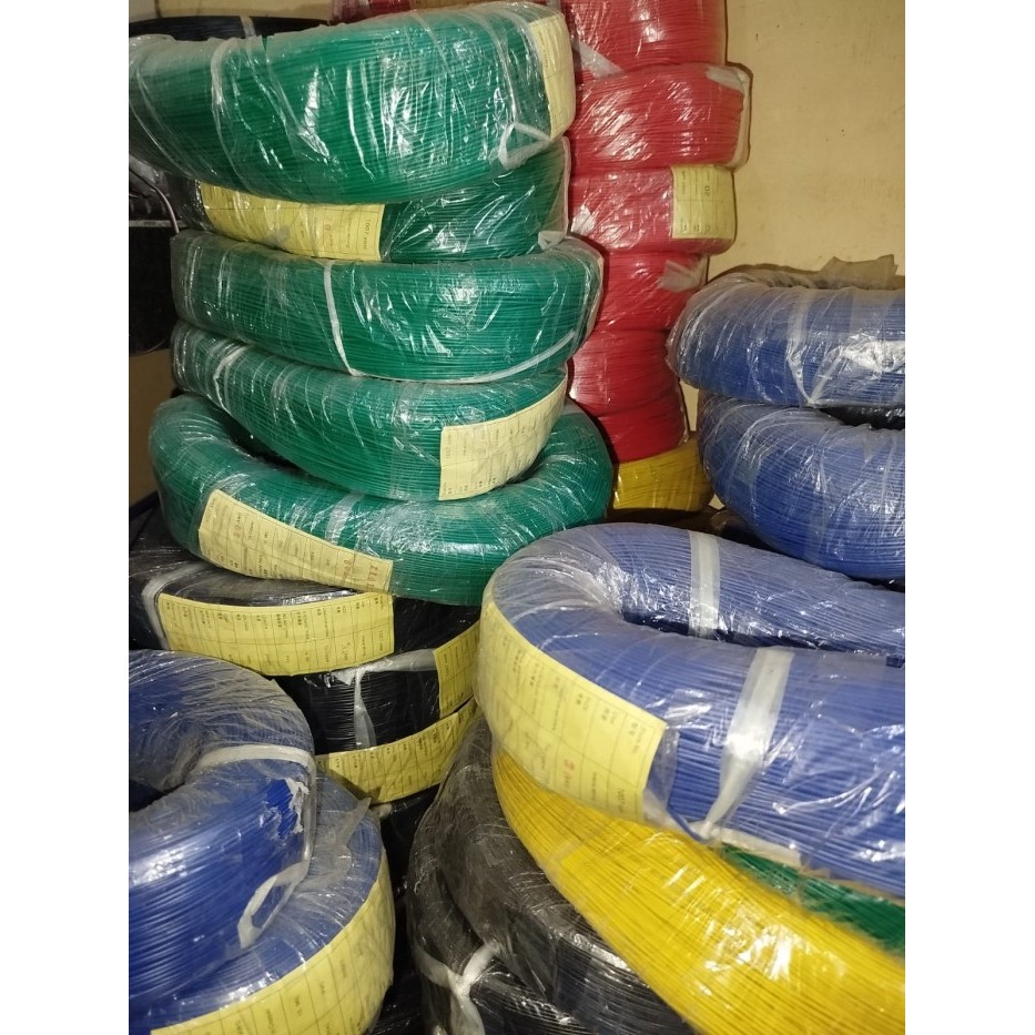 Jual 1Roll Kabel AWG20 20AWG per Meter Eceran AWG 20 serabut putih ...