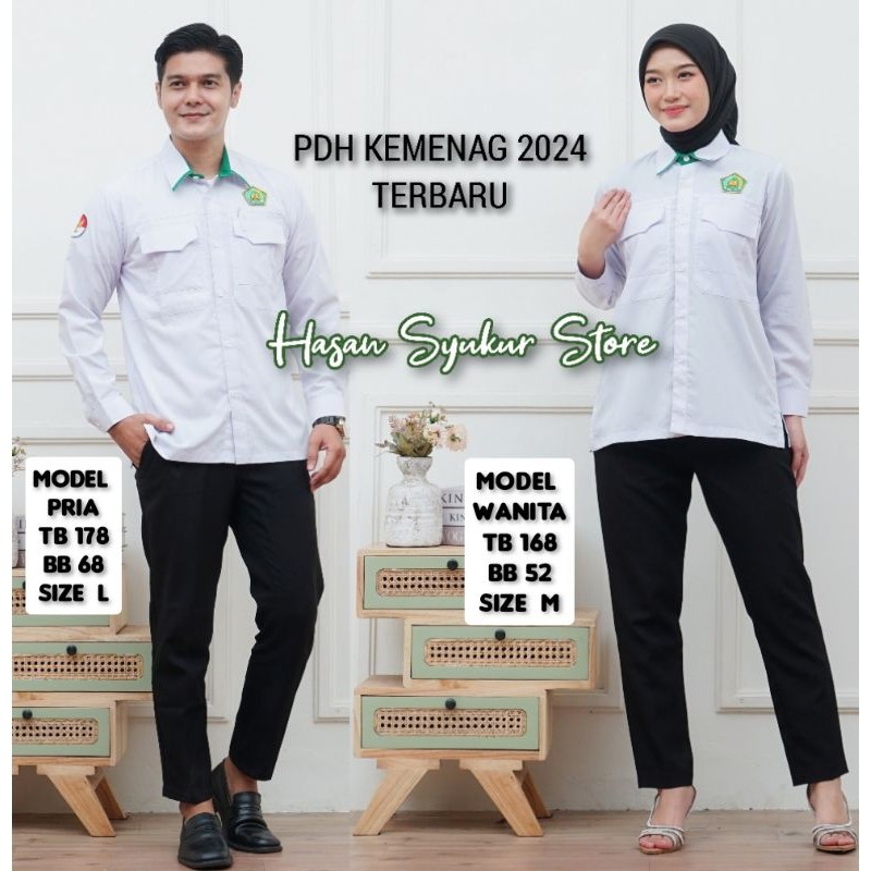 Jual PROMO 10.10 Pakaian Dinas Harian Kementerian Agama terbaru PDH ...