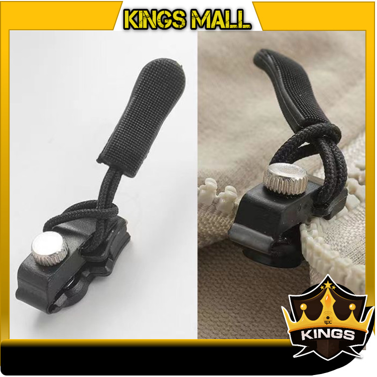 Jual KINGS - 6432 Zipper Lock Pakaian Hitam / Resleting Tas dan Jaket ...