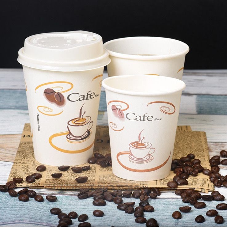 Jual Paper cup 8oz +tutup / cup tahan panas 8oz / Gelas kertas kopi 8oz coffee teh | Shopee ...