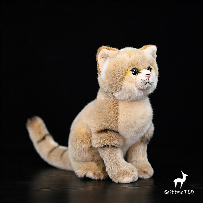 Jual Sand Cat High Fidelity Plushie Felis Margarita Plush Toys Lifelike ...