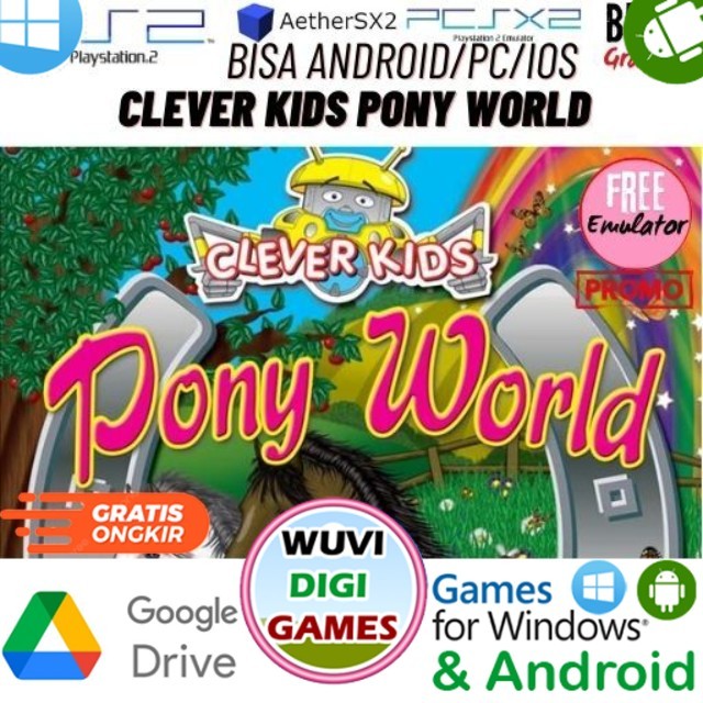 Jual Jual [PS2] Clever Kids Pony World | Bisa di PC / Android / IOS Plus Emulator | Beli 3 ...
