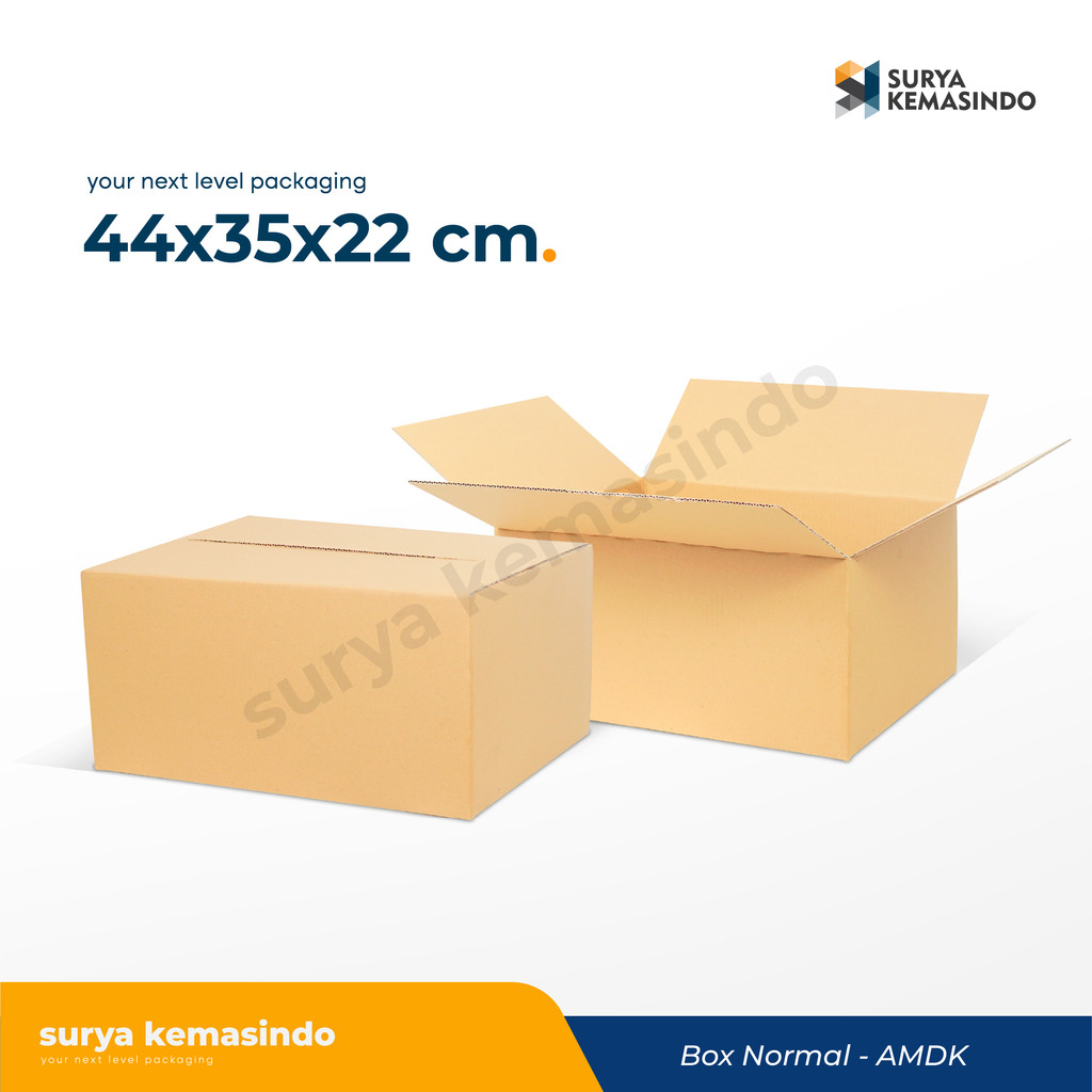 Jual Box 44x35x22 ( T.22 ) Amdk/BoxNormal/A1/Kotak/Kemasan/Packaging ...
