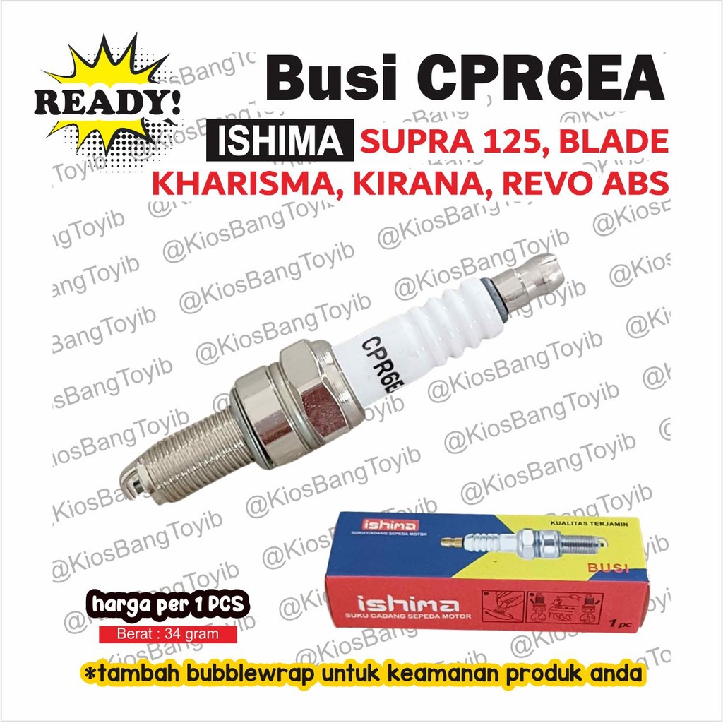 Jual Busi Motor Vario Beat Scoopy Spacy Kharisma Supra X125 CPR6EA ...