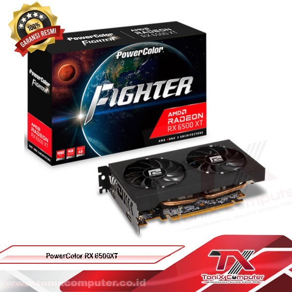 Jual POWERCOLOR FIGHTER AMD RADEON RX 6500 XT | RX 6500XT 4GB GDDR6 ...