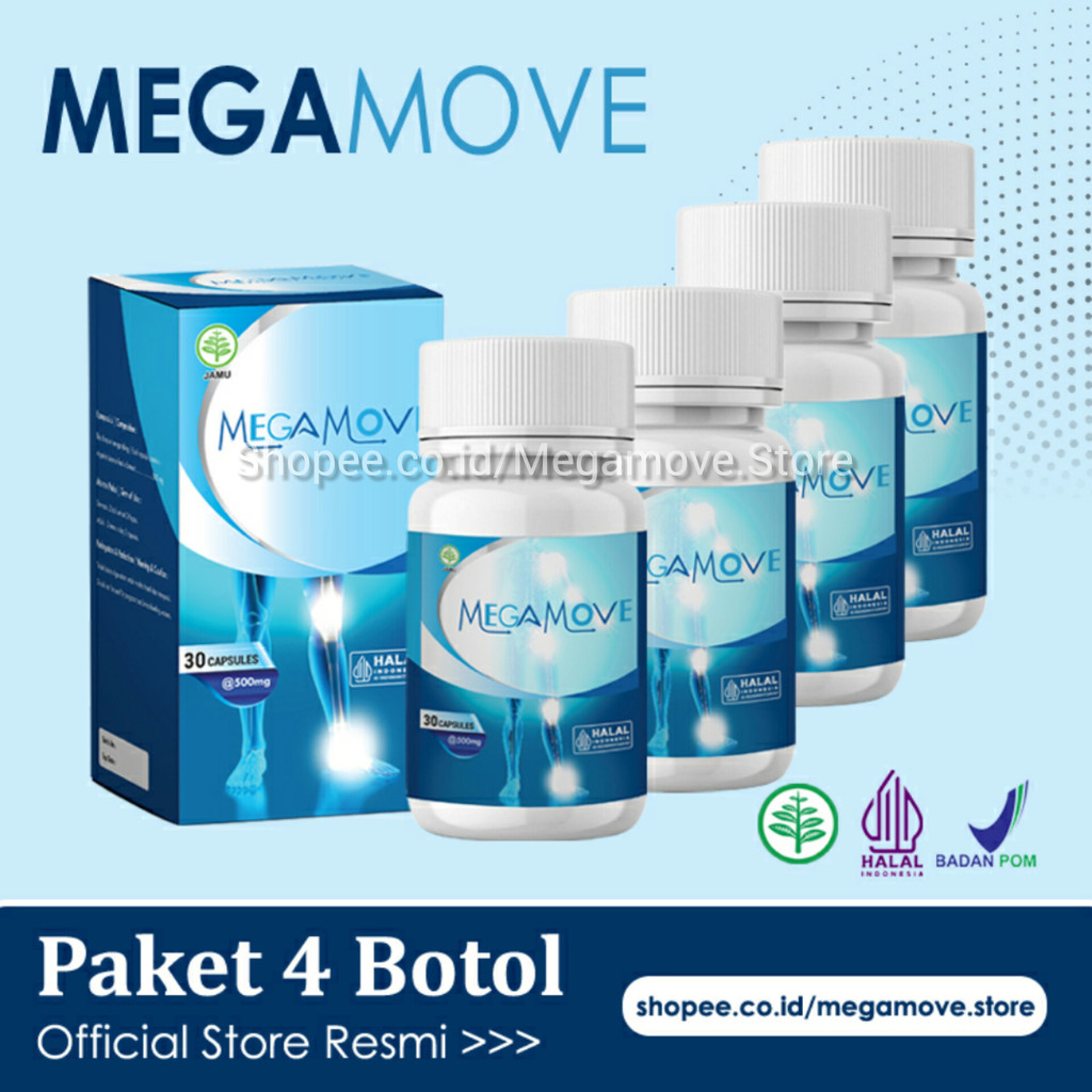 Jual Megamove Official Store ® Paket Extra Hemat 4 Botol Obat Rematik ...