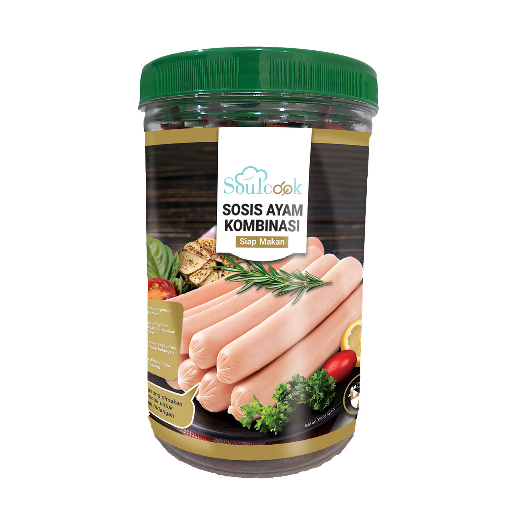 Jual 【HALAL】【BPOM】【BOTOL】sosis ayam/soul cook/sosis indomie/35g*18biji ...