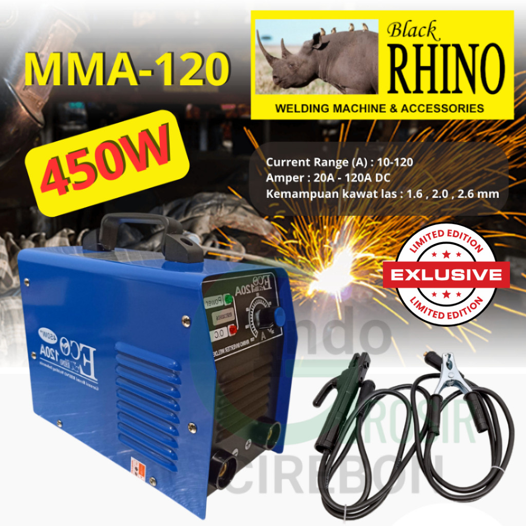 Jual Mesin Las 450 watt MMA 120A Travo Las Listrik ECO RHINO Murah ORIGINAL 100% BERGARANSI ...