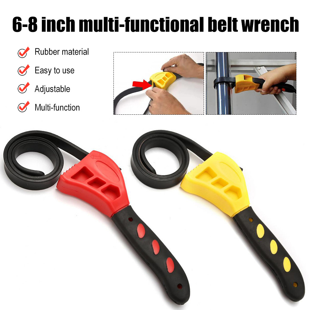 Jual 6/8 In Belt Wren Oil Filter Spanner Set Rubber Band Wren Can ...