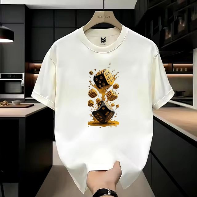 Jual AK TSHIRT Kaos Distro" DADU EMAS" Lengan Pendek Motif Ludo Premium ...