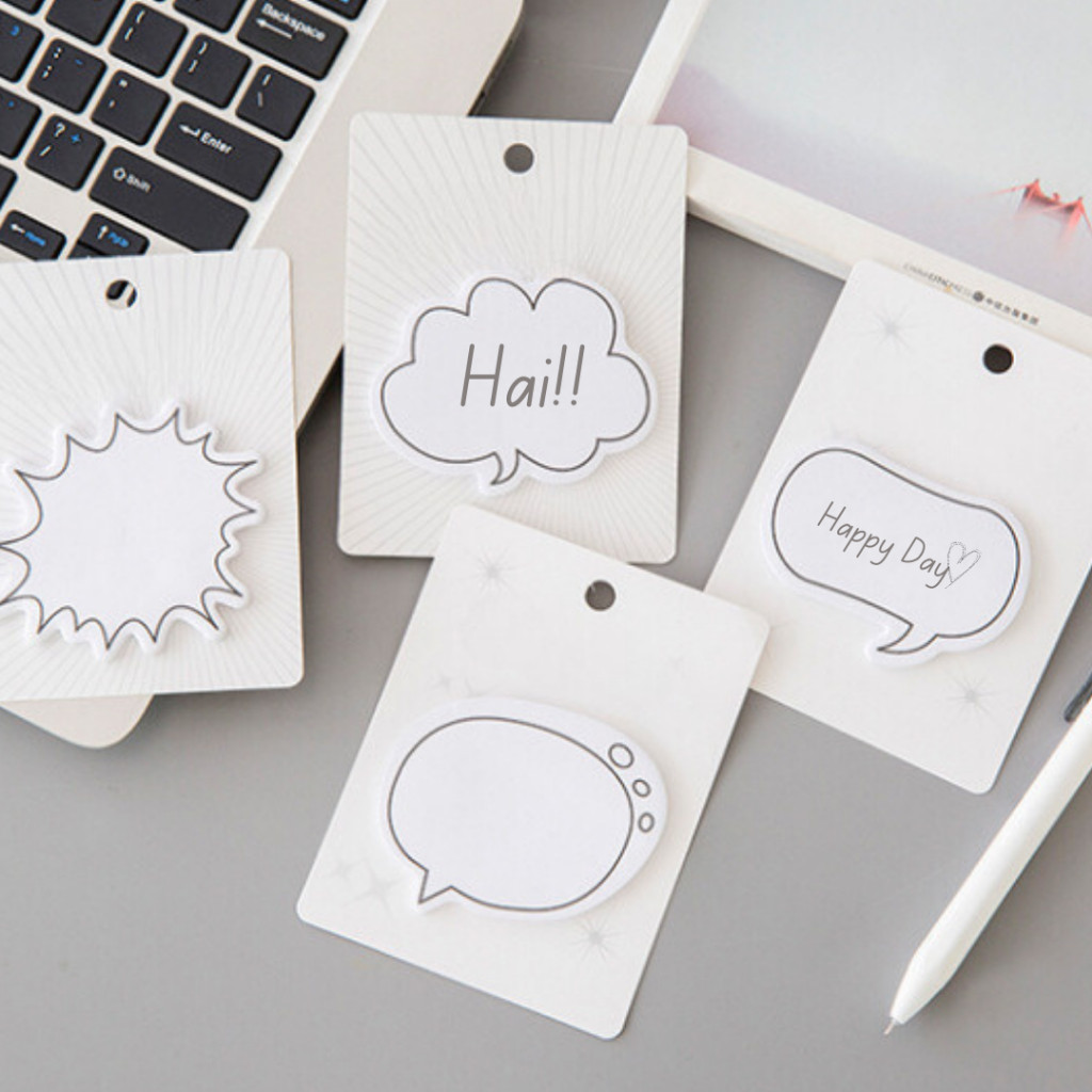 Jual GOJI Sticky Notes Dialog Isi 30 Lembar Komik Putih Stick Note ...