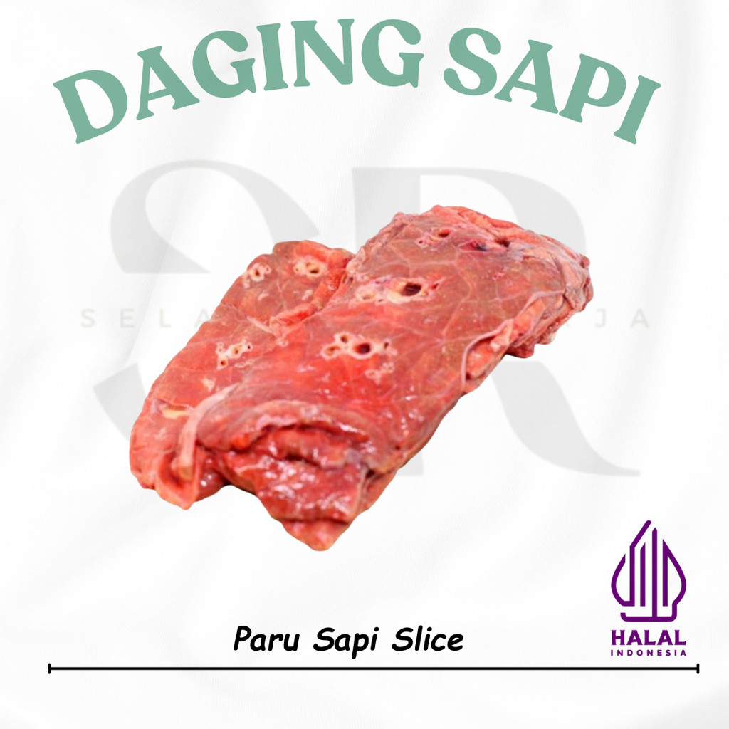 Jual Paru Sapi Slice Beef Lung Slice 500 gram Frozen Tangerang Selatan ...