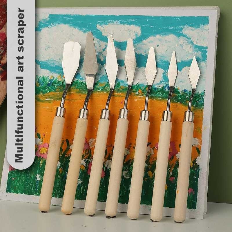 Jual Pisau Palet Lukis Cat Akrilik Painting Scraper Knife 7 PCS - JW7 | Shopee Indonesia